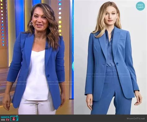 Wornontv Gingers Blue Blazer On Good Morning America Ginger Zee