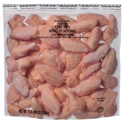 Ready To Cook Ice Glazed Chicken Wing Portions 5 Lb Fred Meyer