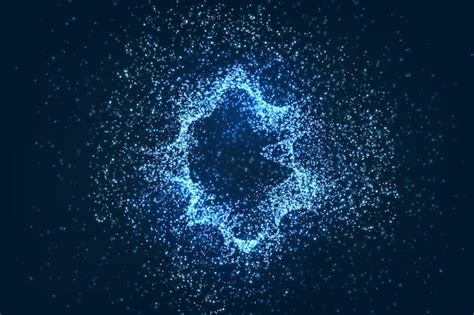 premium vector glowing particles background
