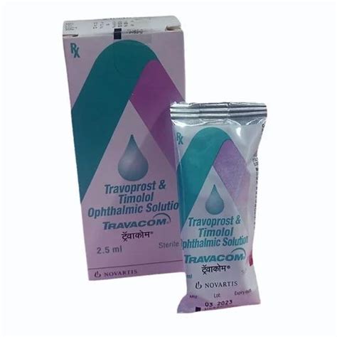 Travacom Travoprost Timolol Ophthalmic Solution 25 Ml At ₹ 670piece
