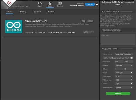 Squareline Couldnt Find Arduino While Creating The Project Bugs
