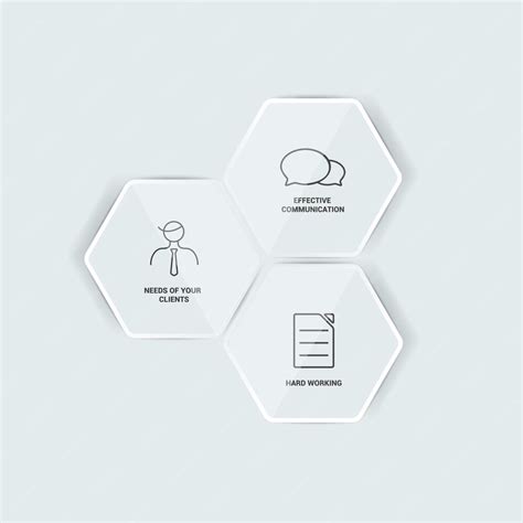 Premium Vector Hexagonal Diagram Vector Template