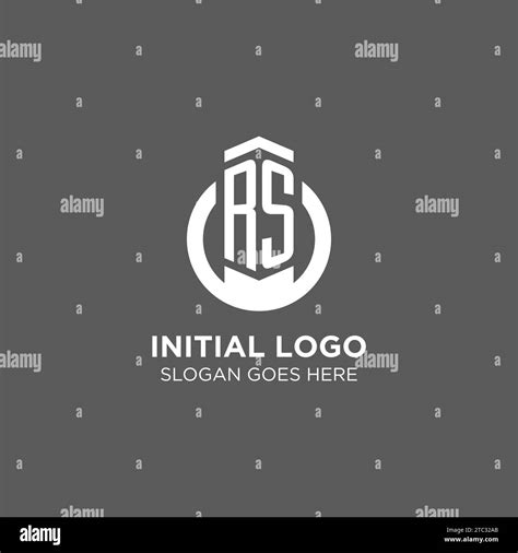 Initial Rs Circle Round Line Logo Abstract Company Logo Design Ideas