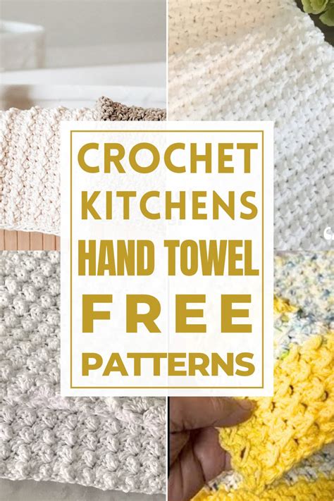 Crochet Hand Towel Patterns For Colorful Kitchens The Cochetry
