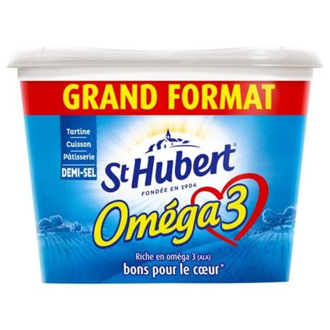 Margarine Demi Sel Oméga Tartine et Cuisson ST HUBERT la barquette de g à Prix Carrefour