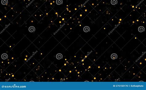 Loop Glow Orange Particles Animation On Black Background Stock Footage Video Of Celebration