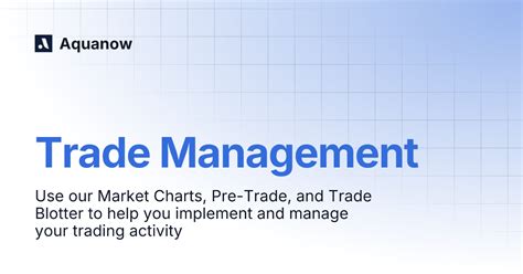 Trade Management Aquanow