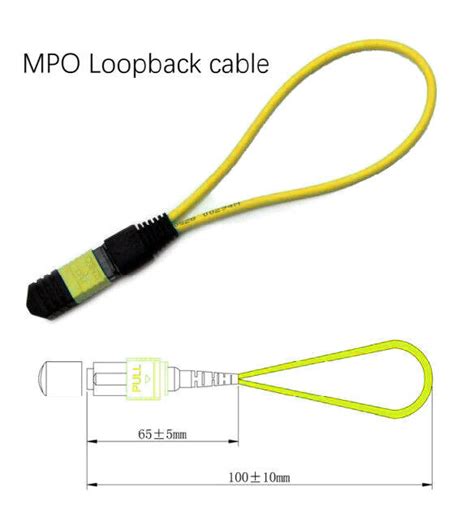 Fibers Mpo Singlemode Fiber Optic Loopback Module Cable