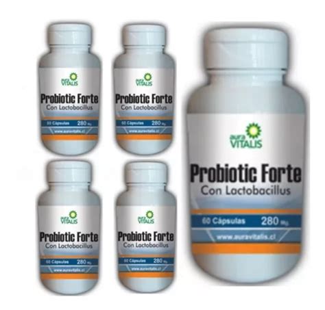 Probiotic Forte 5 Frascos 60 Caps Cu 4 10 4 Billones Cuotas Sin