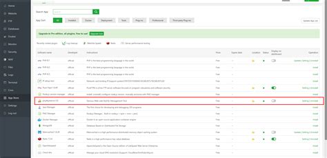 I Updated My Aapanel But Having Trouble In Accessing Phpmyadmin Aapanel Free Hosting Control
