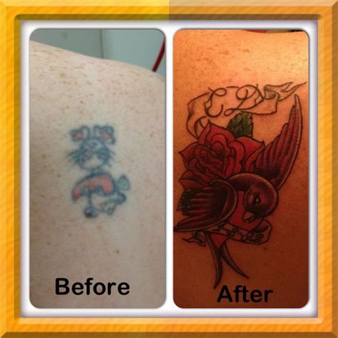 Before And After Cover Up Body Art Tattoos And Piercings Cover Up