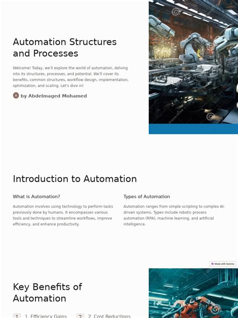 automation structures and processes pdf automation machine learning