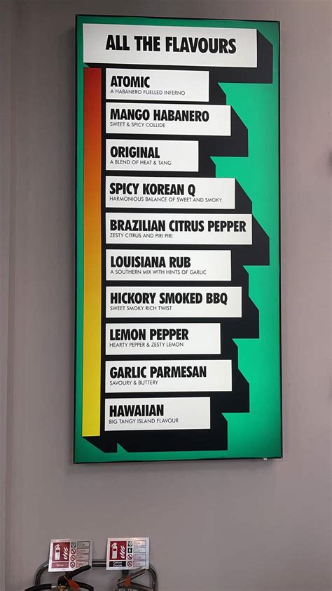 Carta Del Restaurante Wingstop Reading Reading