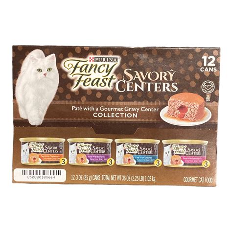 Purina Fancy Feast Savory Centers Wet Can Cat Food Variety Pack 3oz