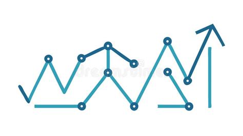 Line Graph Trend Icon Stock Market Data Analysis Business Growth Vector Design Generative Ai