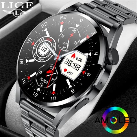 Lige Amoled Nfc Smart Watch Men Smartwatch Tiktok Like Men S Watches
