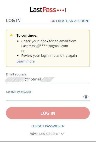 Cannot Login To Lastpass