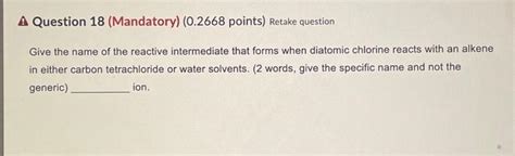 Solved A Question 18 Mandatory 0 2668 Points Retake