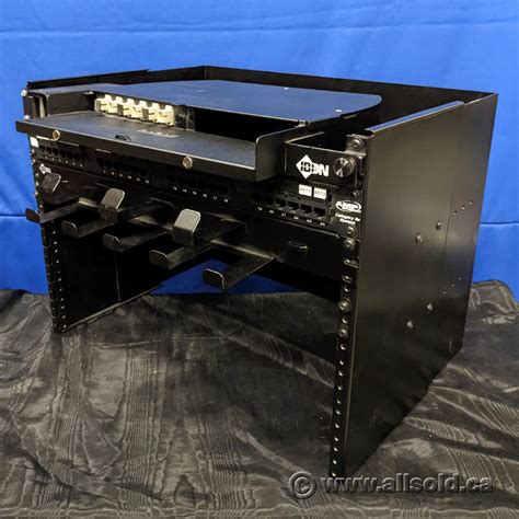 Black Server Rack W Attached Patch Panel X X In Allsold Ca Buy Sell Used