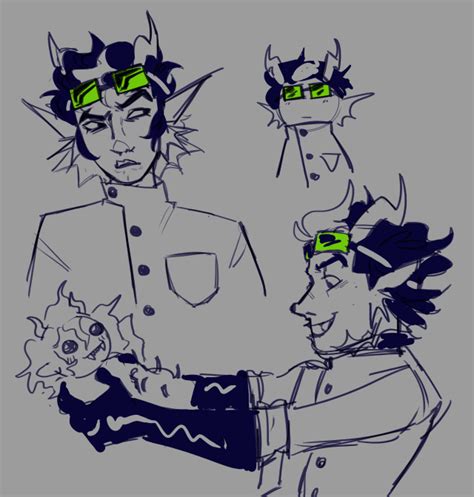 Mad Scientist Eridan Au Doodles Sprite Edit I Gotta Write All My