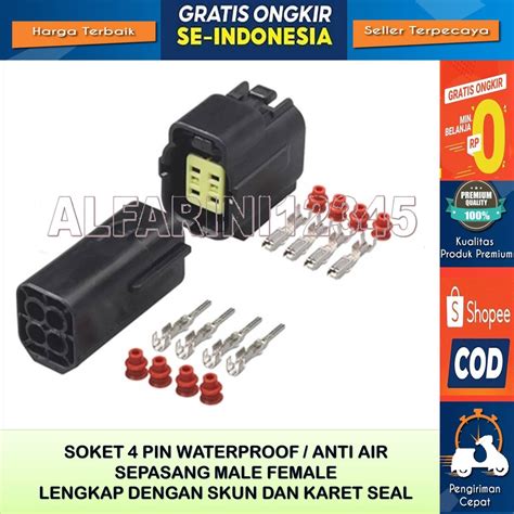 Jual Soket Socket Connector Konektor 4 Pin Sensor Oksigen Kia Soket
