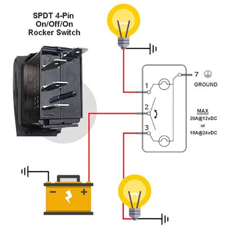 6 Pin Rocker Switch Wiring Diagram With Led Craftism 12v Il