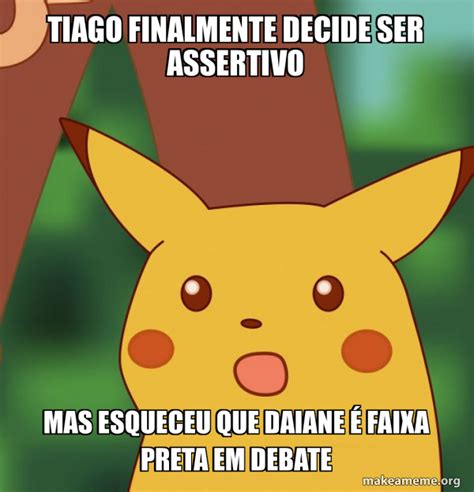 Tiago Finalmente Decide Ser Assertivo Mas Esqueceu Que Daiane é Faixa Preta Em Debate