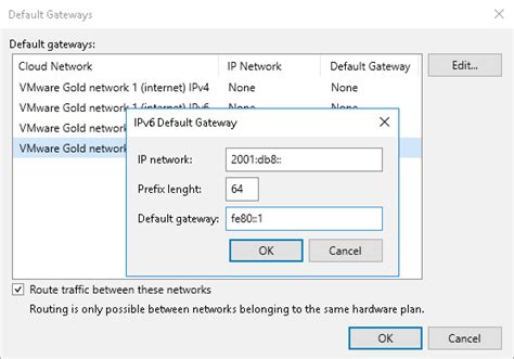 Managing Default Gateways Veeam Cloud Connect Guide