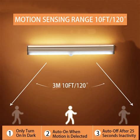모션 센서 무선 Led 야간 조명 C타입 충전식 조명 캐비닛 옷장 램프 계단 백라이트 주방용 Led