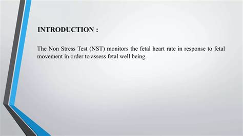 Non Stress Test And Contraction Stress Test Presentation Pptx