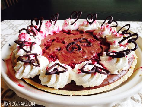 Chocolate And Raspberry Truffle Pie