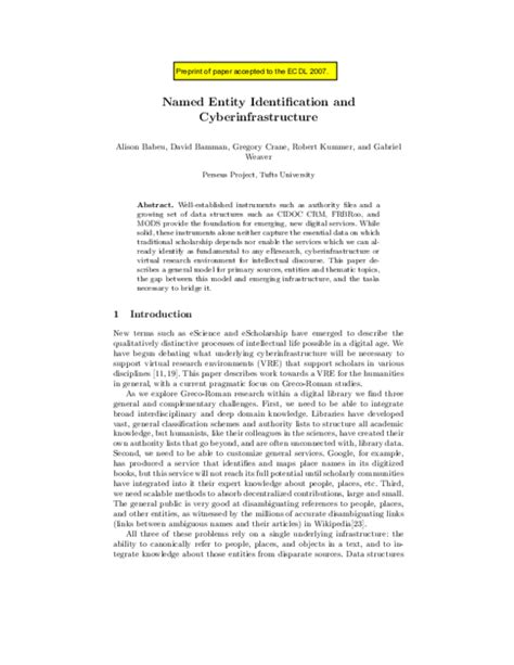 pdf named entity identification and