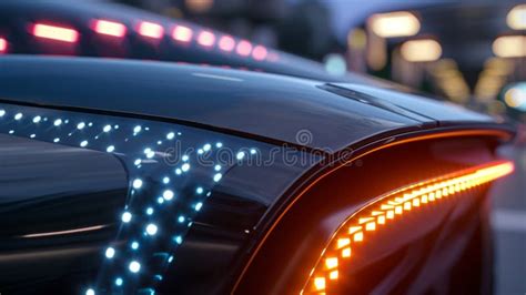 Closeup Of The Adaptive Lighting System Featuring Led Matrix Lights