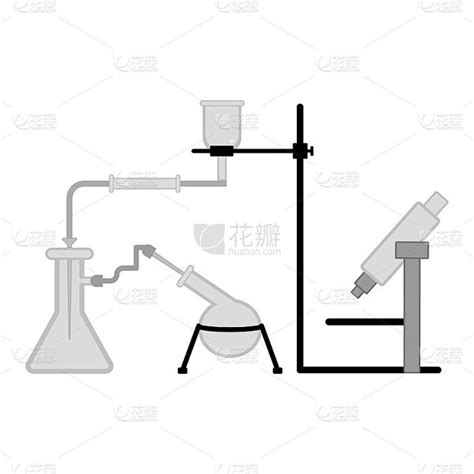 用不同的实验室设备进行科学实验