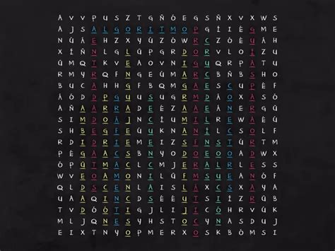 Elementos De Un Algoritmo Y Diagrama De Flujo Wordsearch