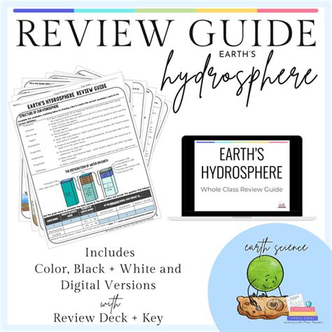 Review Guide Earths Hydrosphere Science With Mrs Barton