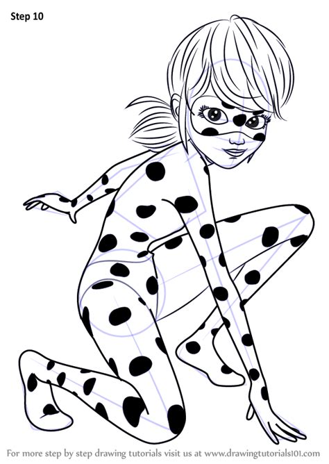 How To Draw Ladybug From Miraculous Ladybug Miraculous Ladybug Step By Step