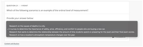 Solved Question 21⋅1 Point Which Of The Following Scenarios