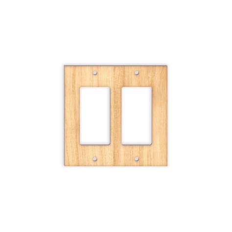 Customizable Double Rocker Light Switch Cover Rectangle Glowforge Shop