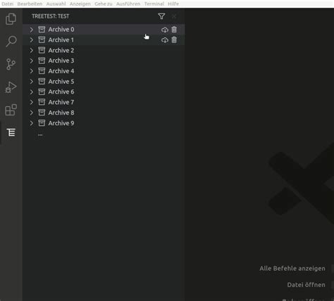 Visual Studio Code VSCode Enable Disable Commands In Custom TreeView