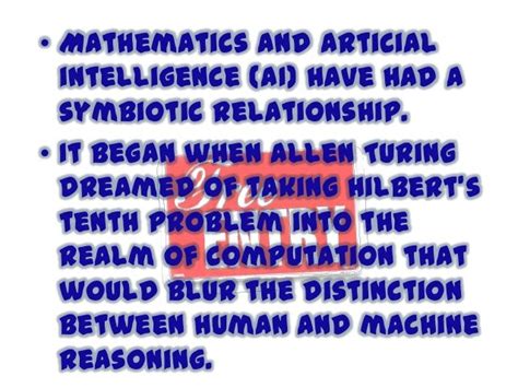 artificial intelligence and mathematics