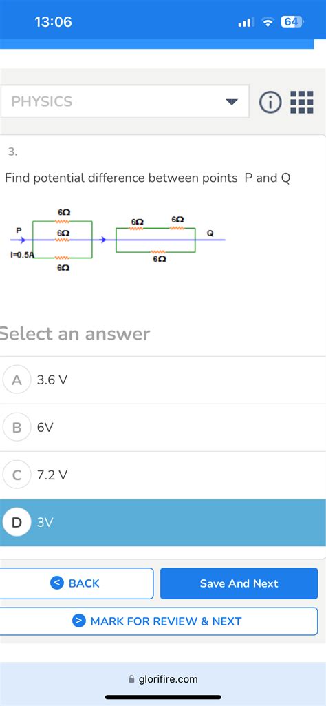 13 0664physics3 Find Potential Difference Between Points P And Qse