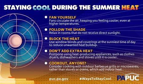 Puc Stresses Waystostaycool And Waystosave During Summer Heat Pa Puc