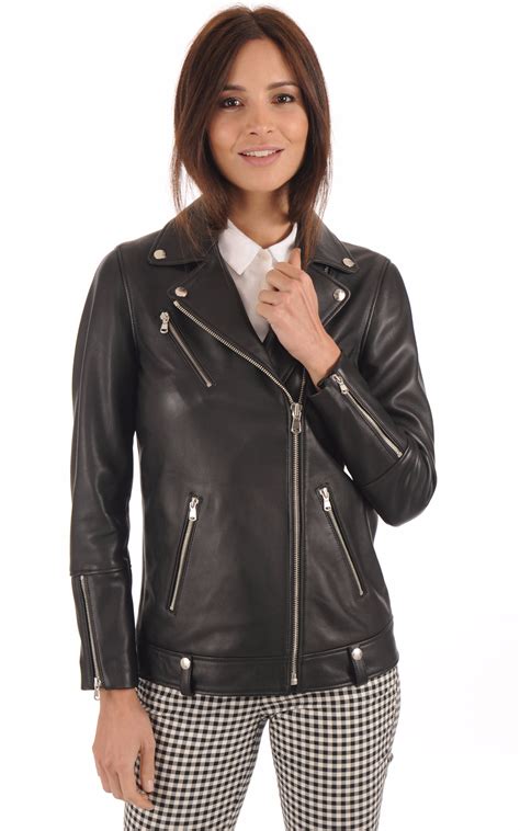 Perfecto Cuir Long Cuir Femme La Canadienne La Canadienne Blouson