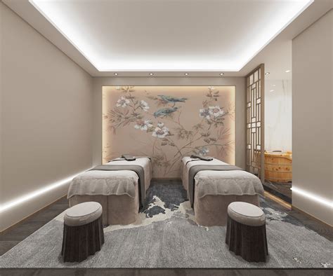 新中式spa馆 效果图交流区 建e室内设计网