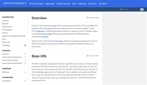 activecampaign api docs auth webhooks sdks for developers api refs