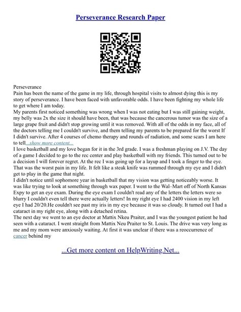 Ppt Perseverance Essay Powerpoint Presentation Free Download Id