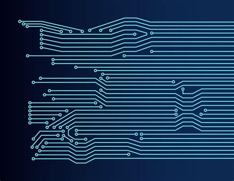 Premium Vector Electronics Board High Tech Digital Data Connection System Concept Circuit