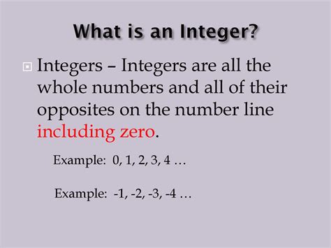 Introduction To Integers Ppt Download