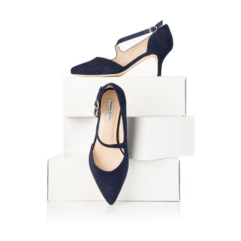Wide Fit Navy Suede Shoes Sargasso And Grey